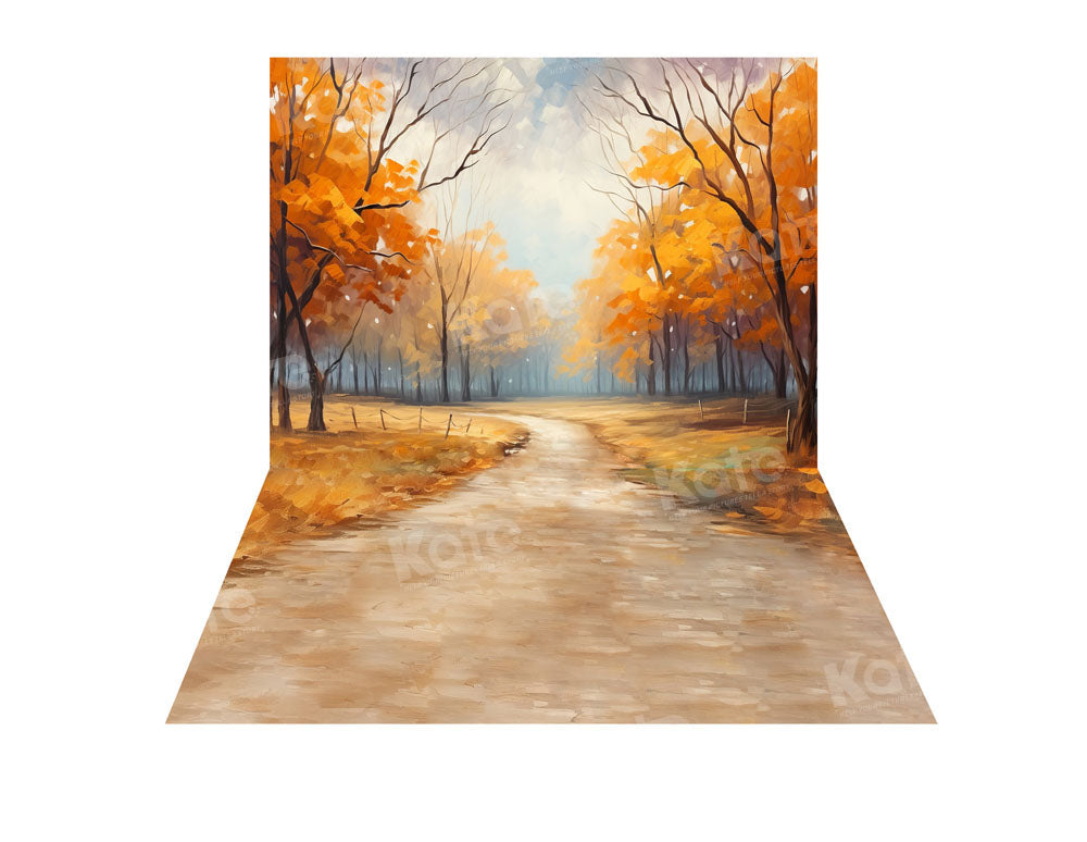 Kate Autumn Path in Golden Forest Backdrop+Path Floor Backdrop – Kate ...